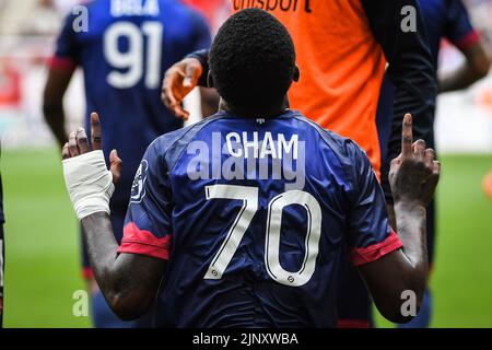 Muhammed CHAM of Clermont celebrates his goal during the French ...