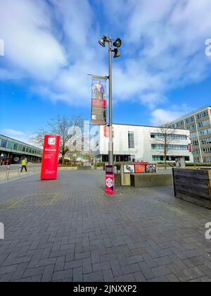 staffordshire university college road campus welcome sign and beacon ...