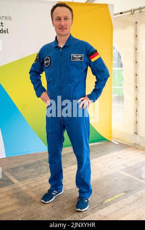 Bosen, Germany. 14th Aug, 2022. Eon Mann from Sankt Wendel takes a ...