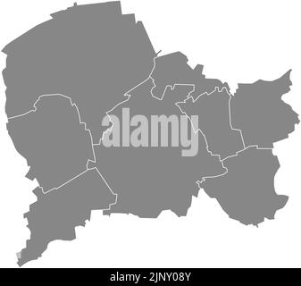 Gray map of PADERBORN, GERMANY Stock Vector Image & Art - Alamy