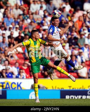 Ryan Hedges of Blackburn Rovers in action during the Sky Bet ...