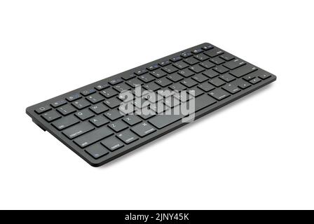 Bluetooth computer keyboard isolated cut out on white Stock Photo - Alamy