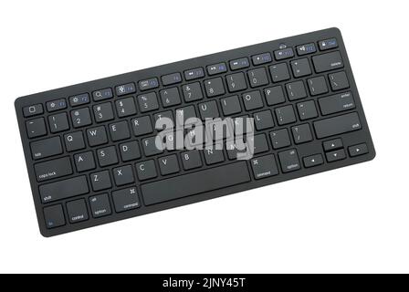 Bluetooth computer keyboard isolated cut out on white Stock Photo - Alamy