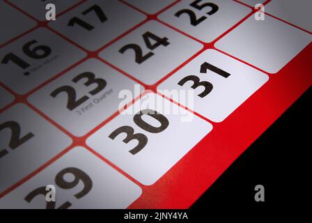 First month of the year, a calendar with numbers and a month, January ...