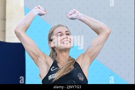 Hannah Meul (Germany). Sport Climbing. European Championships Munich ...