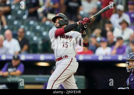 August 13 2022: Arizona designated hitter Emmanuel Rivera (15) during ...