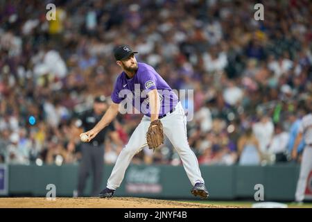 Colorado Rockies pitcher Jake Bird throws against the San Francisco ...