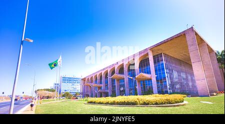 Palace of Justice in Brasilia city, seat of the Ministry of Justice and ...