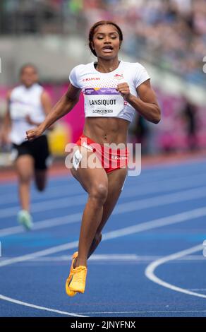 Imani Lansiquot of England competing in the women’s 100m heats at the ...