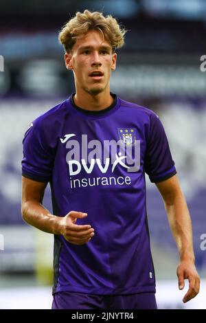RSCA Futures' Lucas Stassin pictured in action during a soccer match ...