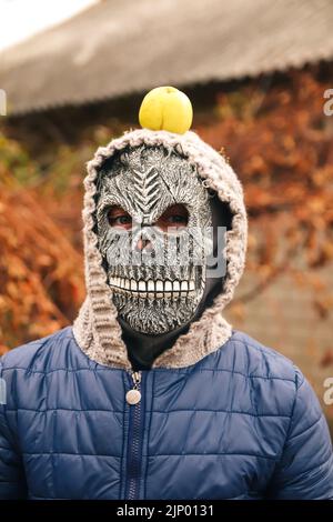 Scary man in halloween concept Stock Photo - Alamy