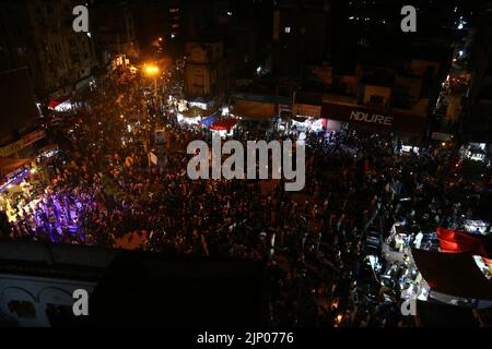 Hyderabad, Sindh, Pakistan. 14th Aug, 2022. A view of a thousands of ...