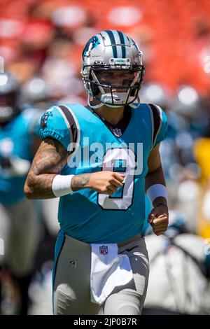 Carolina Panthers quarterback Matt Corral throws the ball at the NFL ...