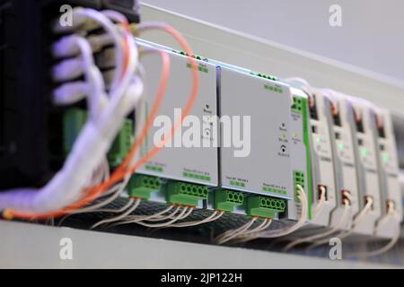 Modular PLC based industrial control system in a rack Stock Photo - Alamy