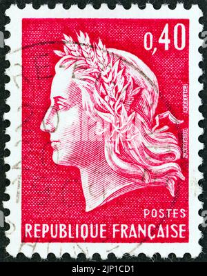 France Postage Stamp - Marianne of Cheffer Stock Photo - Alamy