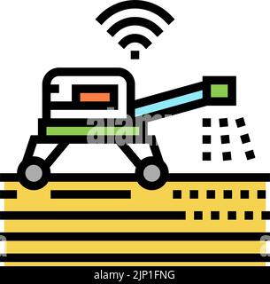 smart irrigation system color icon vector illustration Stock Vector ...