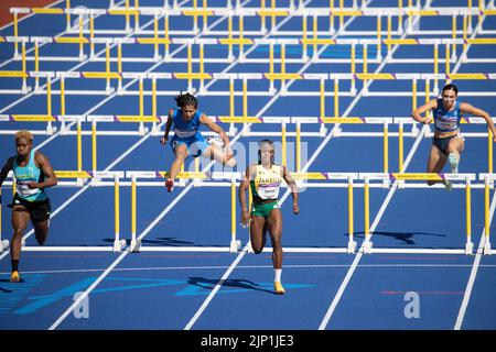 05-8-22 - Megan Tapper, Jamaica, in the 100 meter hurdles heat at the ...