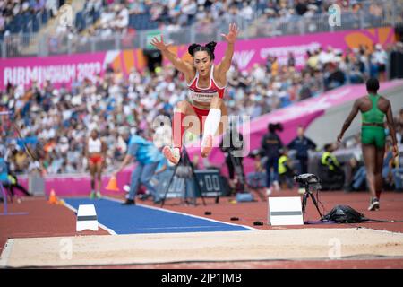 05-8-22 - Claire Azzopardi, Malta, in the long jump qualifying round at ...