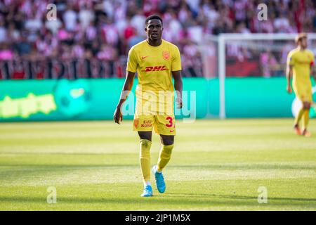 Aalborg, Denmark. 14th Aug, 2022. Anosike Ementa (19) of Aalborg ...