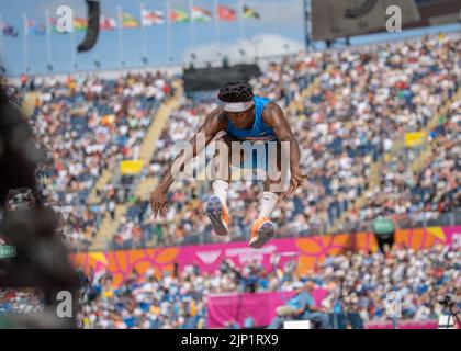 07-8-22 - Praveen Chithravel, India, in the men's triple jump final at ...