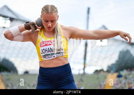 Axelina Johansson (Sweden). Shot Put. European Championships Munich ...