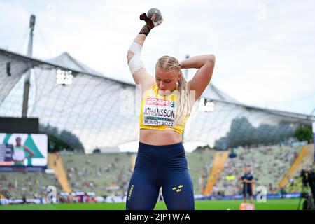 Axelina Johansson (Sweden). Shot Put. European Championships Munich ...