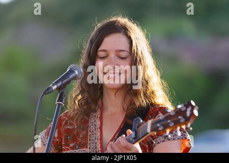 Meryl Elin Singing at Amlwch, Green Spaces Dark Skies event. Anglesey ...