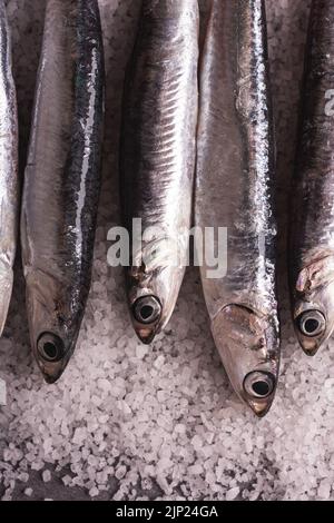 prepared fish, anchovy, prepared fishs, anchovies Stock Photo - Alamy