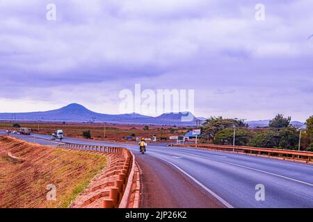 Kenya Landscapes Highway Road field Meadows Emali Oloitoktok Kajiado ...
