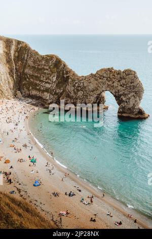 rocky, jurassic coast, rock bridge, durdle door, drohnenflug, rockies ...