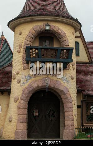 The castle of Sir Mickey's turret in fantasyland Disneyland in Paris ...