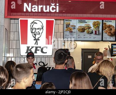 The first KFC restaurant in Sarajevo was opened today Stock Photo - Alamy