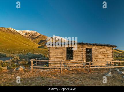 Bressman Cabin, 1880, Ruby Mountains, sunrise, Ruby Lake National ...