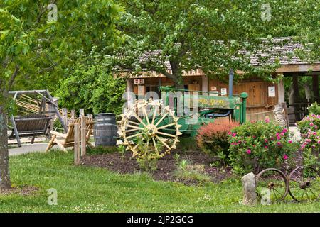 the John Deer tractor at Deanna Rose Children's Farmstead in Overland ...