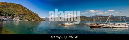Amazing panoramic, large format, image of Bellano & Gittana, Lake Como ...