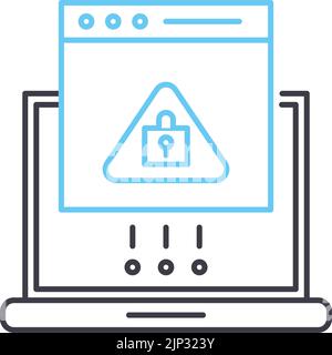 Access denied sign icon outline vector. Vehicle zone. Car garage Stock ...