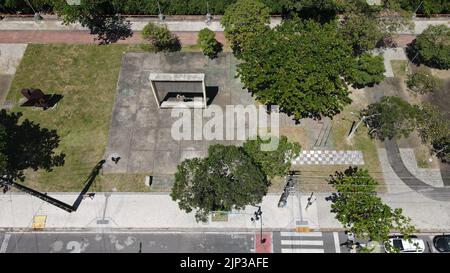 Recife, Brazil. 15th Aug, 2022. The Monument to Torture Never Again is ...