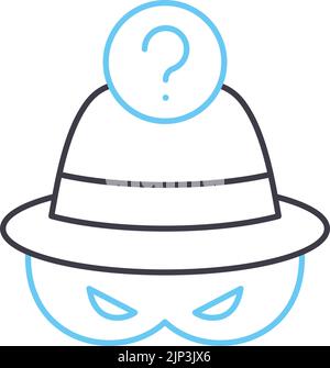 Anonymous person icon. Outline Anonymous person vector icon for web ...