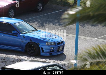 A blue classic Nissan Skyline GT-R Stock Photo - Alamy