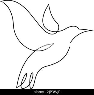 Bird line art image icon design illustration template Stock Vector ...