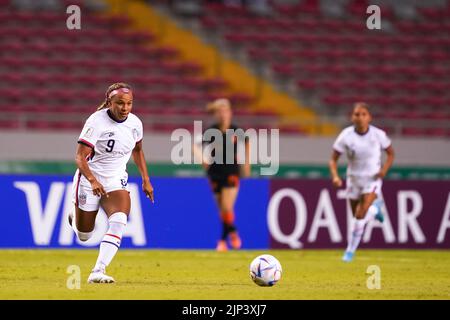 United States forward Michelle Cooper dribbles the ball during the ...