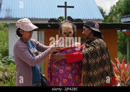 Toraja, South Sulawesi, Indonesia. 15th Aug, 2022. Manene ritual ...