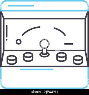 arcade joystick set cartoon vector illustration Stock Vector Image ...