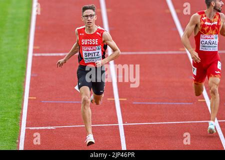 MUNCHEN, GERMANY - AUGUST 15: Lionel Spitz of Switzerland competing in ...