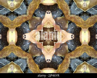 A beautiful symmetrical pattern formed by overlapping and intersecting ...