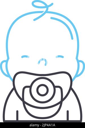 baby pacifier design Stock Vector Image & Art - Alamy