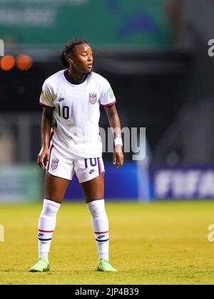 United States' Jaedyn Shaw looks on prior to a women's international ...