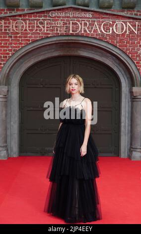Lilly Alcock attends the House of Dragon premiere at Leicester Square ...