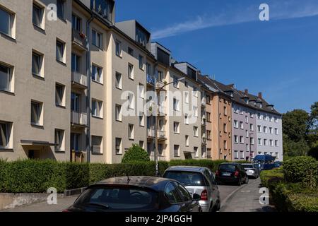 Versatile architecture of Cologne on a bright summer day Stock Photo ...