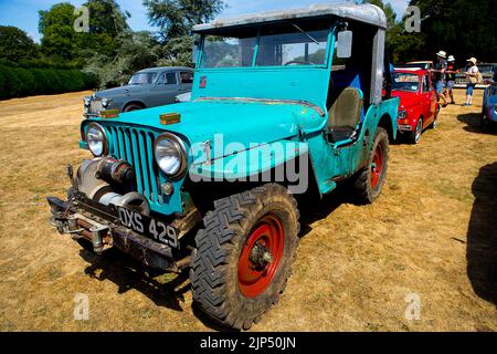 Vintage Willys Jeep CJ2A at the "Patina" car show, (a Festival of the ...